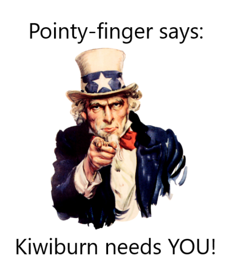 Pointy Finger Wants You! - 07/12/2020 - Kiwiburn